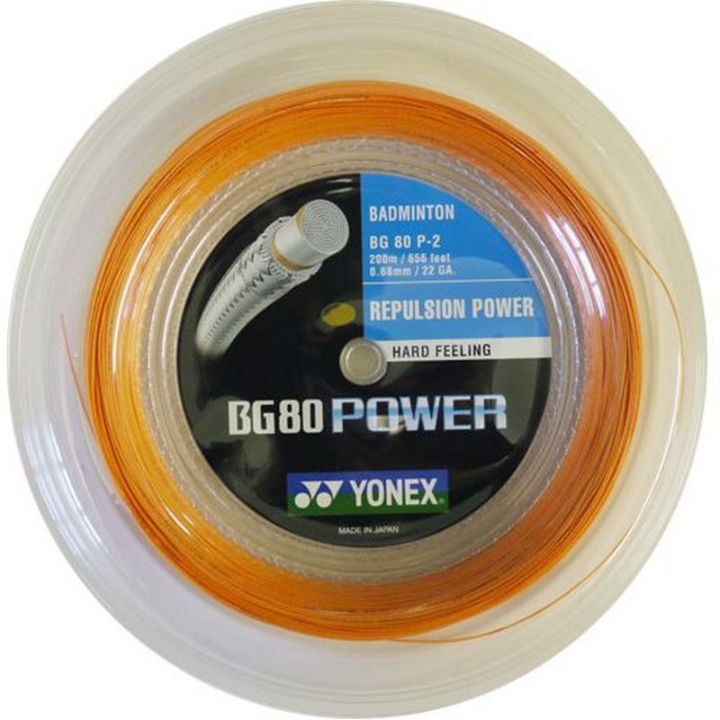 YONEX BG-80 POWER Orange 200m BG-80 - Coil på 200 meter - Din ...